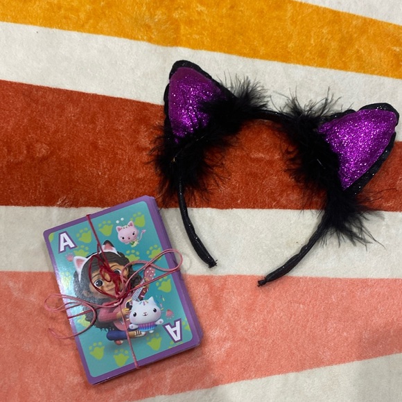 Accessories | 41 Gabbys Dollhouse Playing Cards And Cat Ear Headband ...